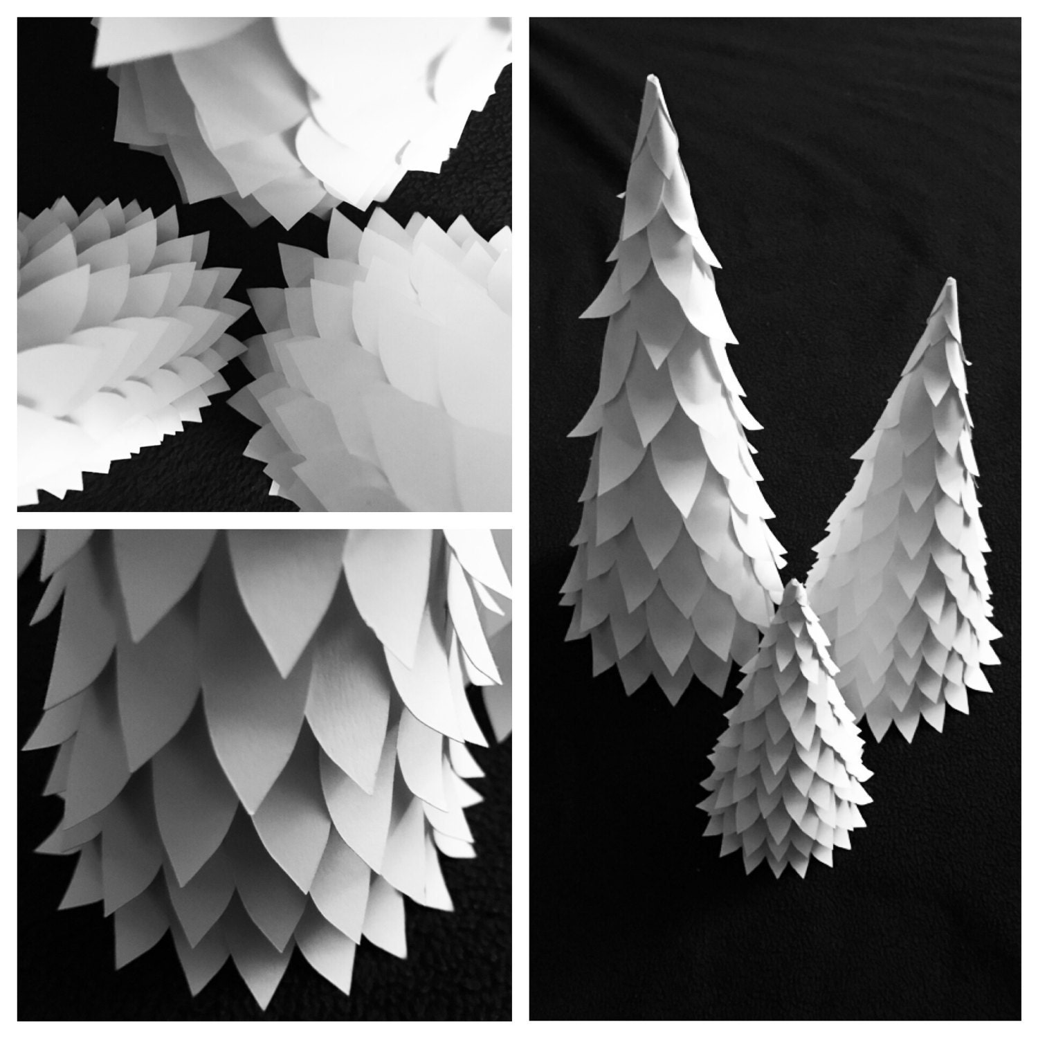 Paper Pine Trees - Etsy