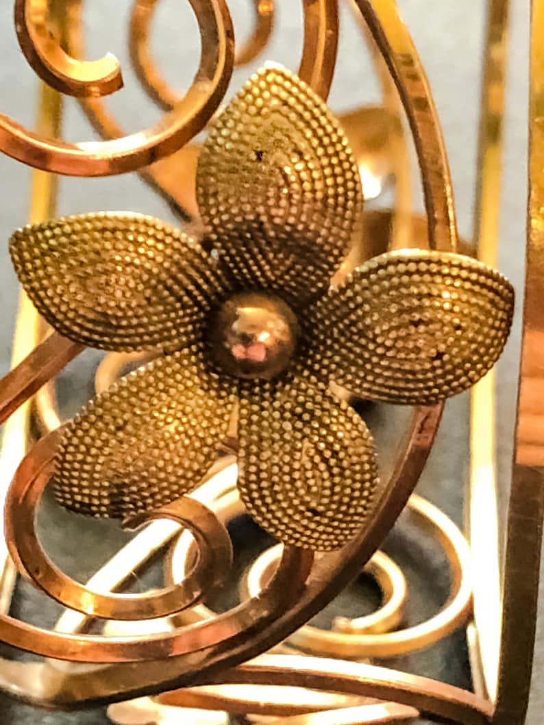 14K Gold-filled Krementz Vintage Cuff Bracelet Signed - Etsy