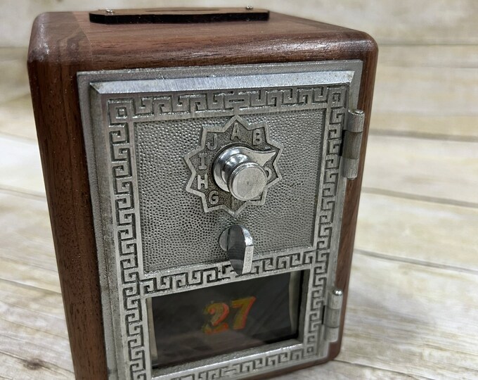 Original Post Office Box Door, Walnut Combination Banks , Vintage Post ...