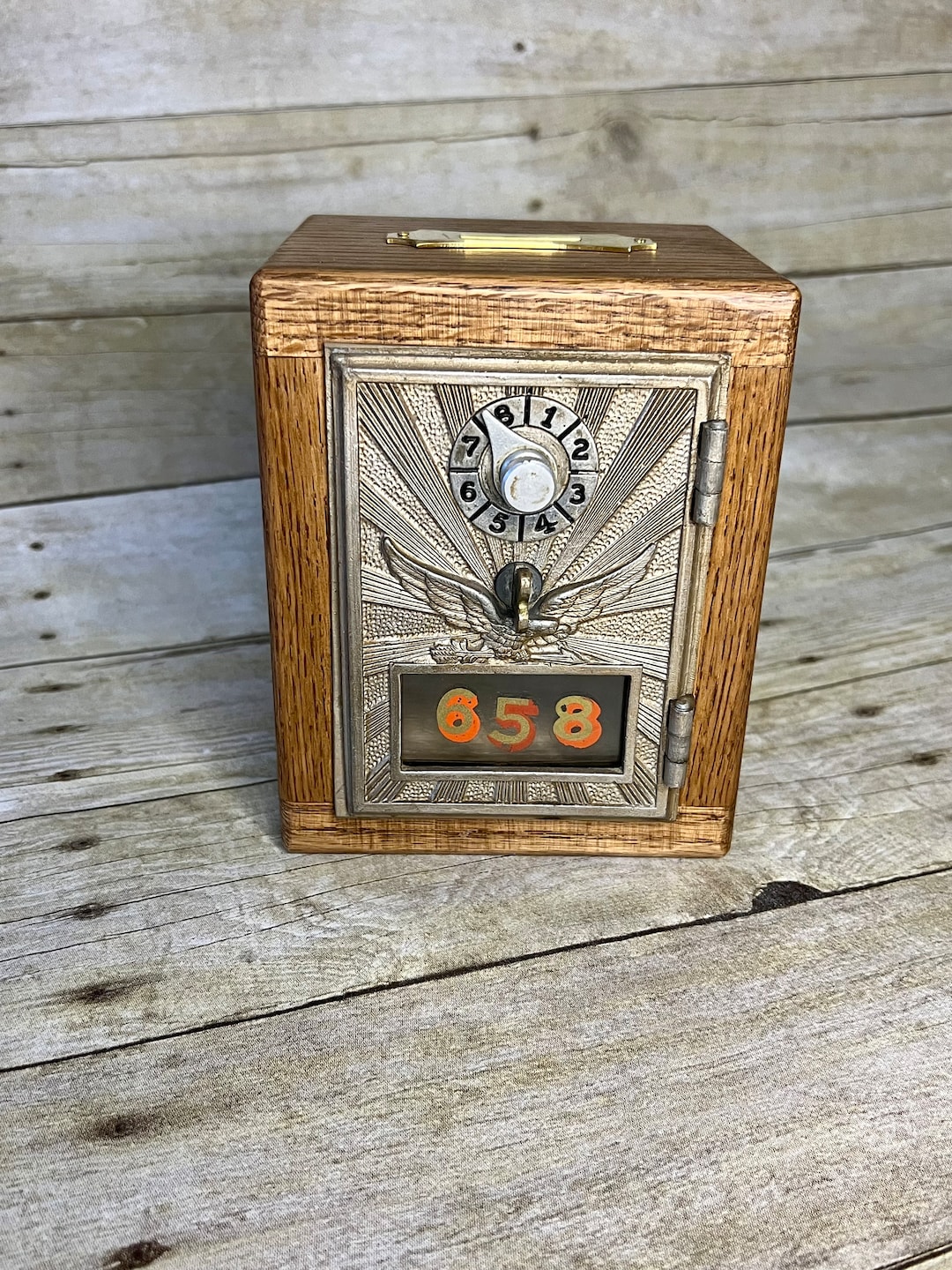 Original Post Office Box Door, Oak Combination Banks , Vintage Post ...