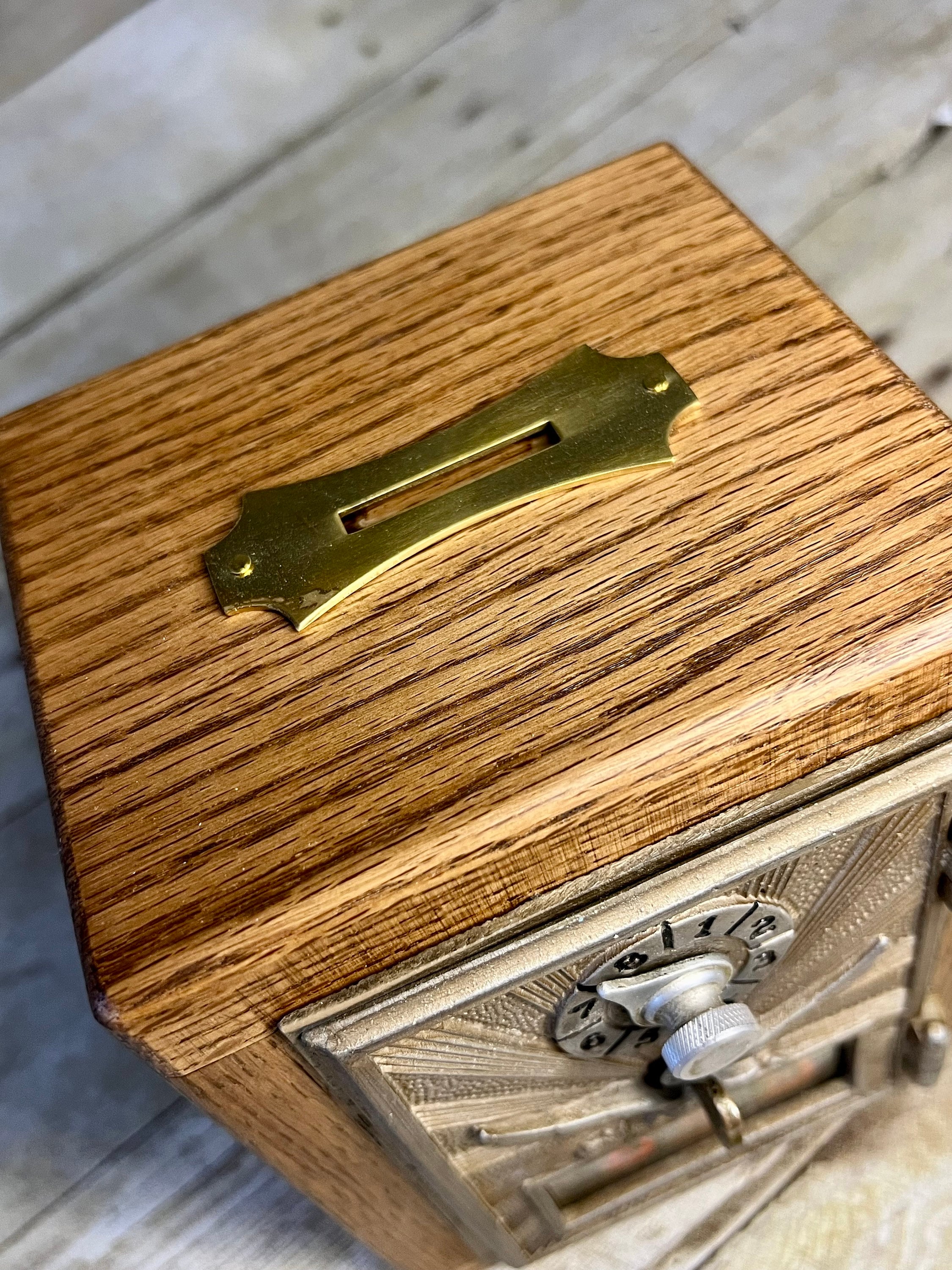 Original Post Office Box Door, Oak Combination Banks , Vintage Post ...