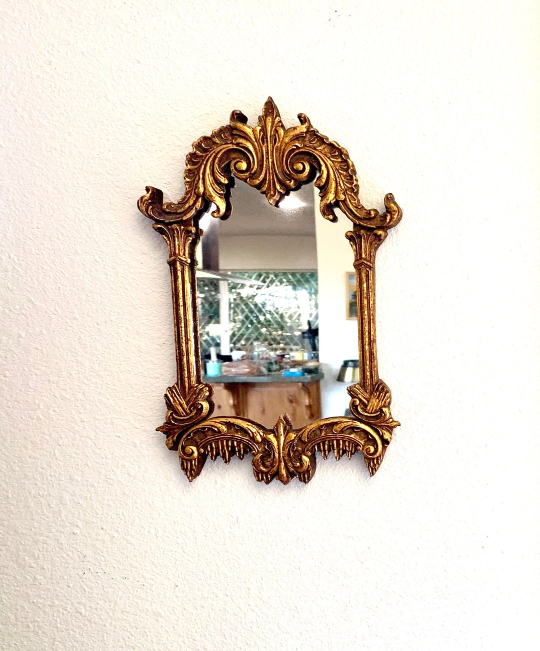 Antique Gutta Percha Frame / Large Victorian Gold Gilt Wood Frame ...