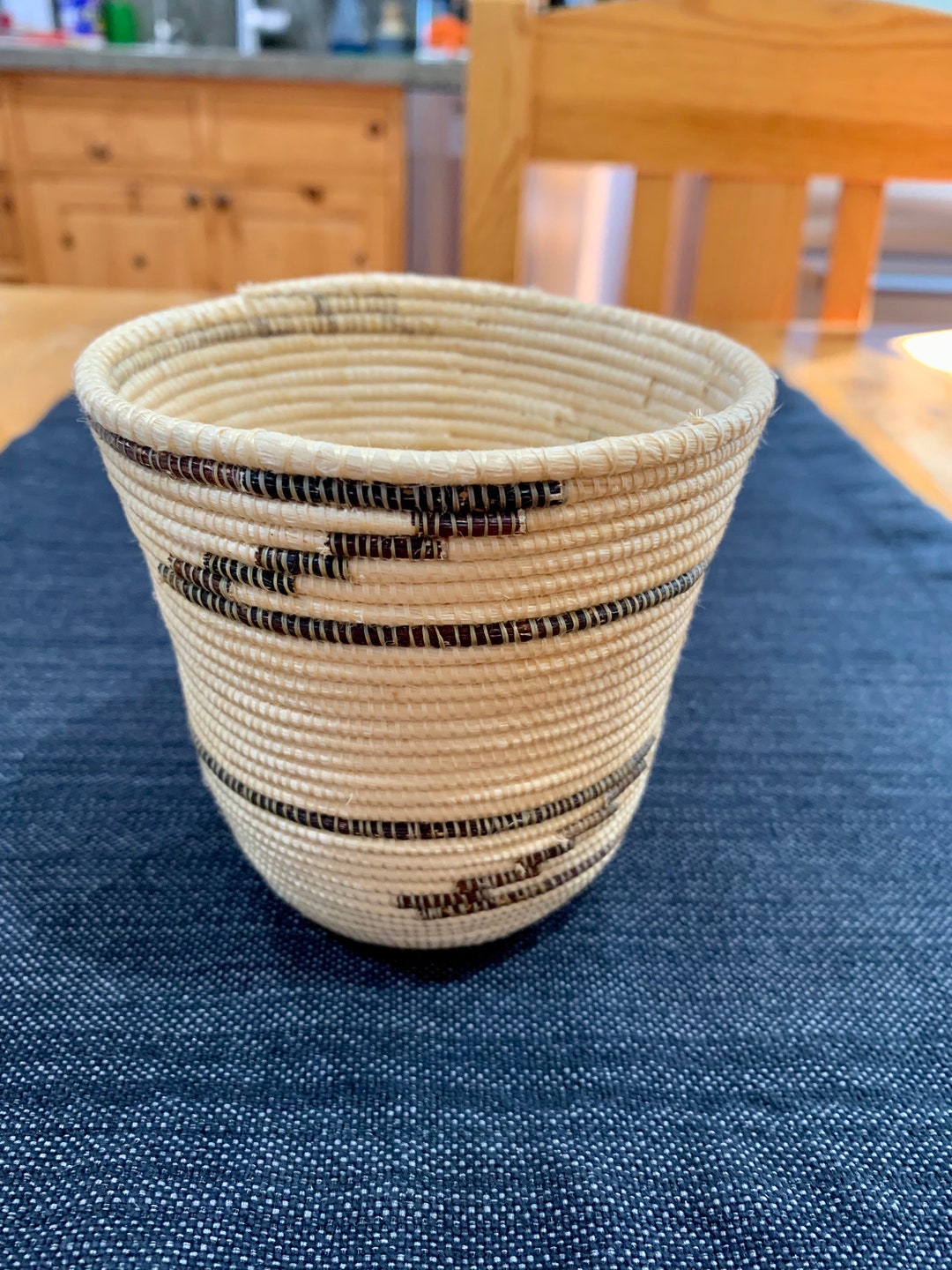 Tutsi Rwanda Basket / Vintage Tight Weave Polychrome Basket / African ...