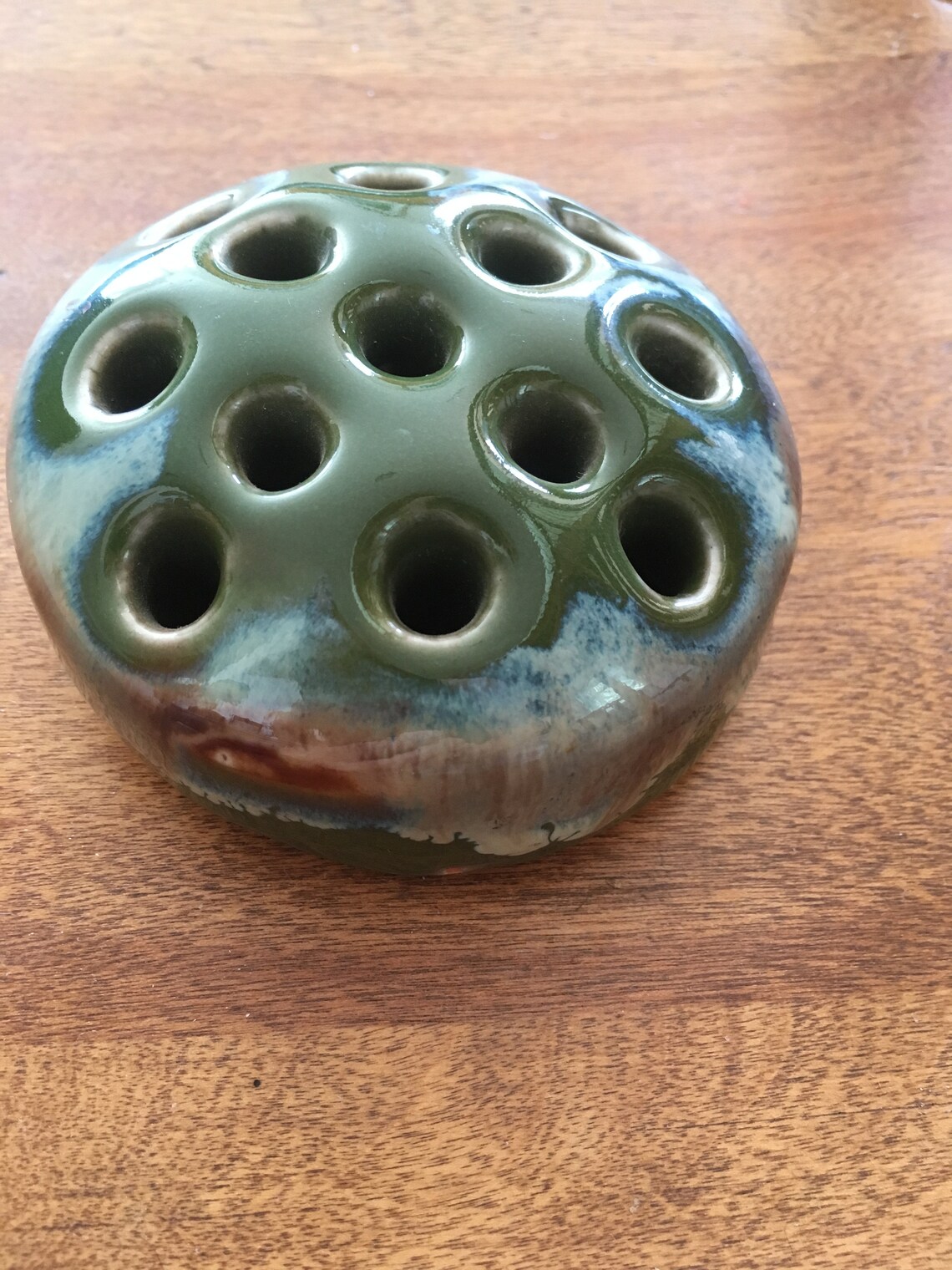 Vintage Majolica Flower Frog Porcelain Signed Japan Flower | Etsy