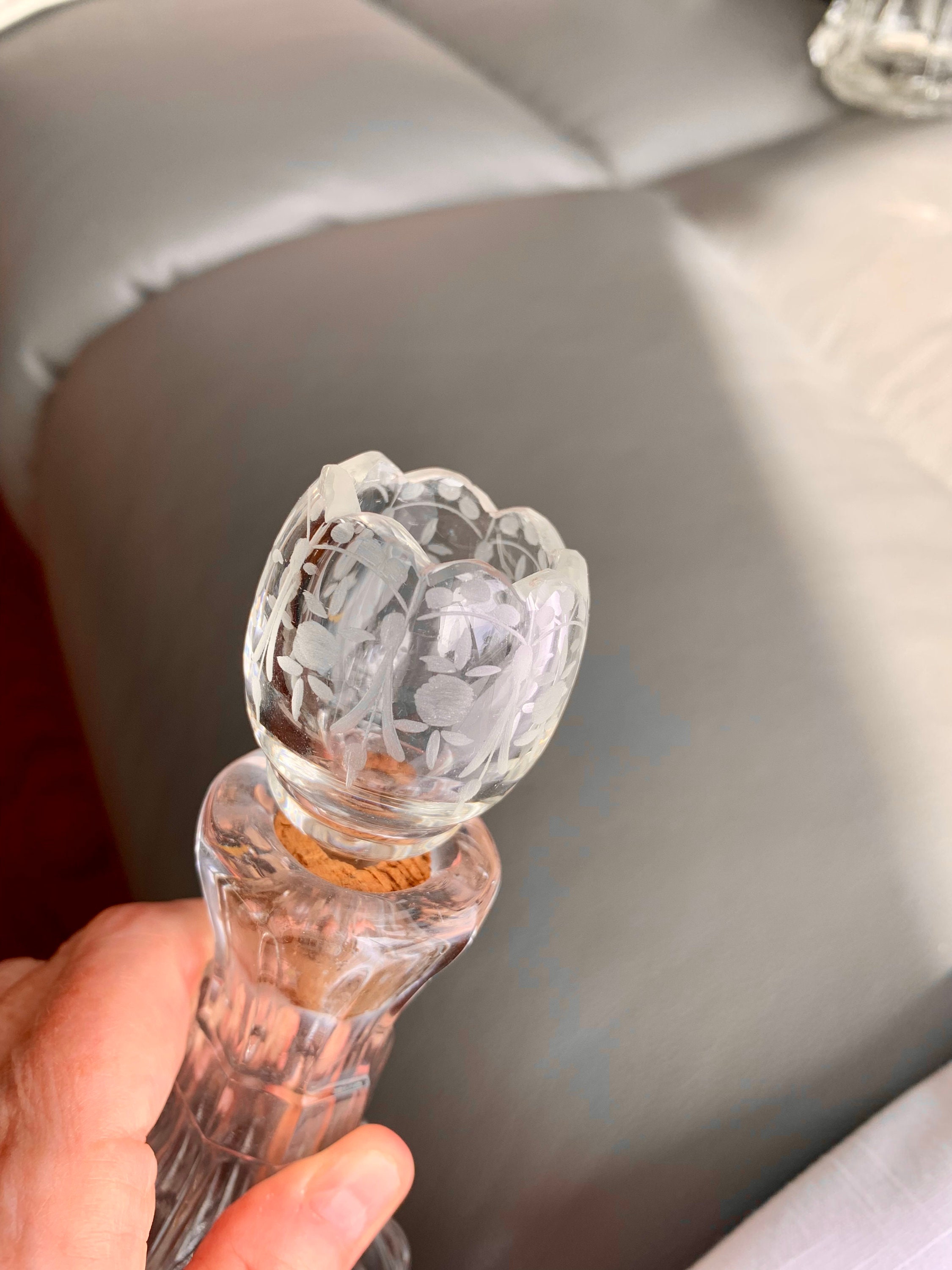 Rare Heisey Decanters / Antique Heisey Decanter Set / Heisey Hand Blown ...