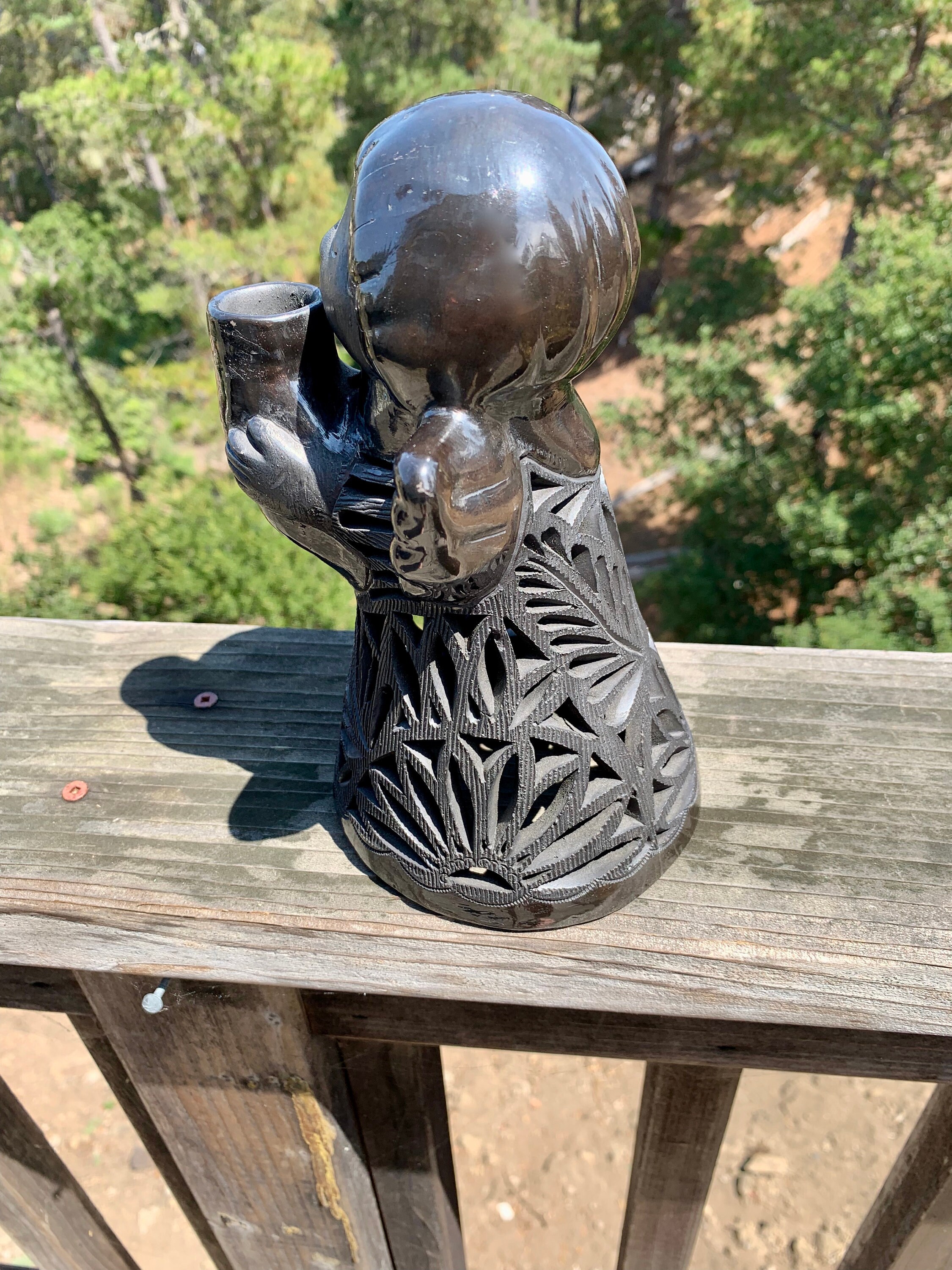 Black Oaxaca Pottery Large Angel Figurine Barro Negro Pottery - Etsy