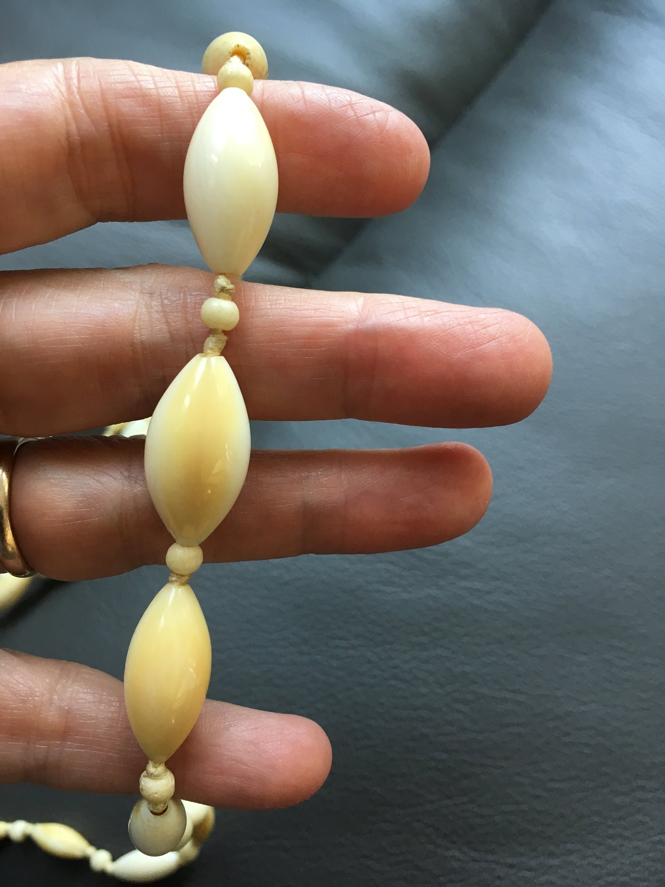 Victorian Bone Necklace Bovine Bone Necklace Antique Bovine Bone ...