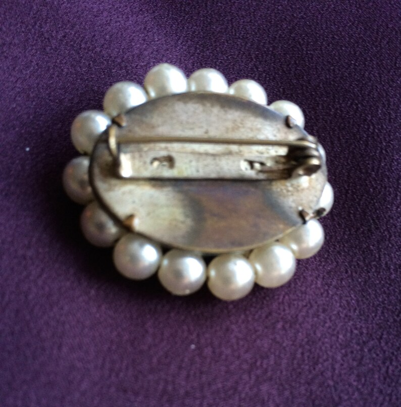 Victory War Brooch Patriotic Jewelry WWII / WW1 Bronze Rhinestones ...