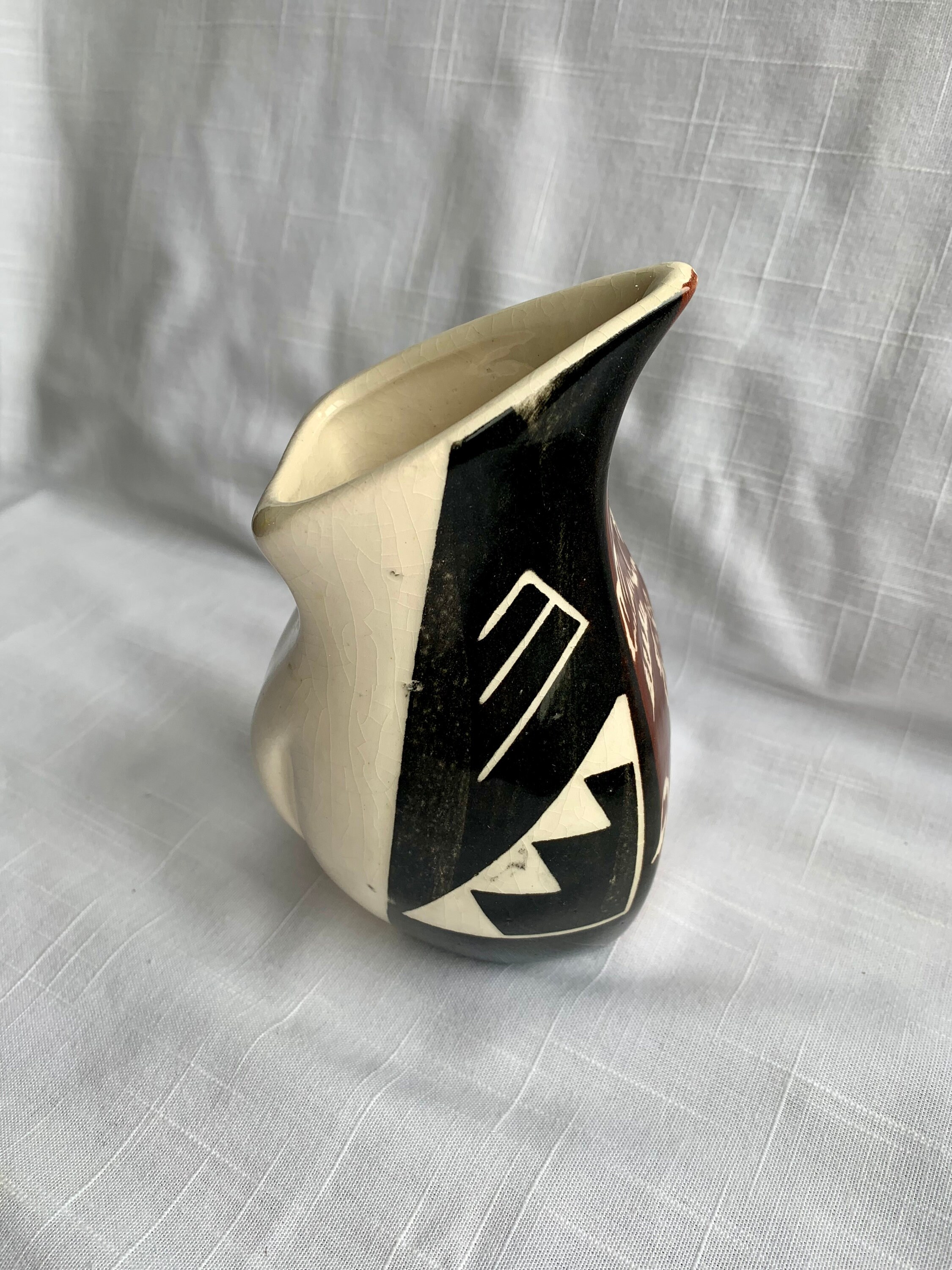 Vintage Signed Sioux Carved Pottery Vases Dollie D. Red Elk Red Clay ...