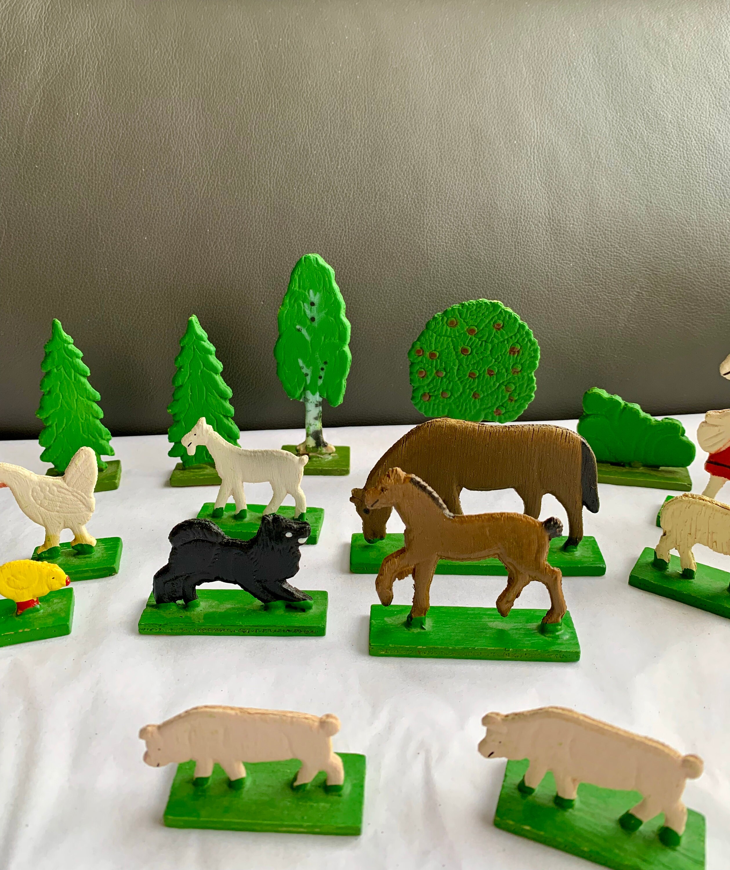 Germany Wood Farm Set 24 Wooden Farm Set German Democratic Republic ...