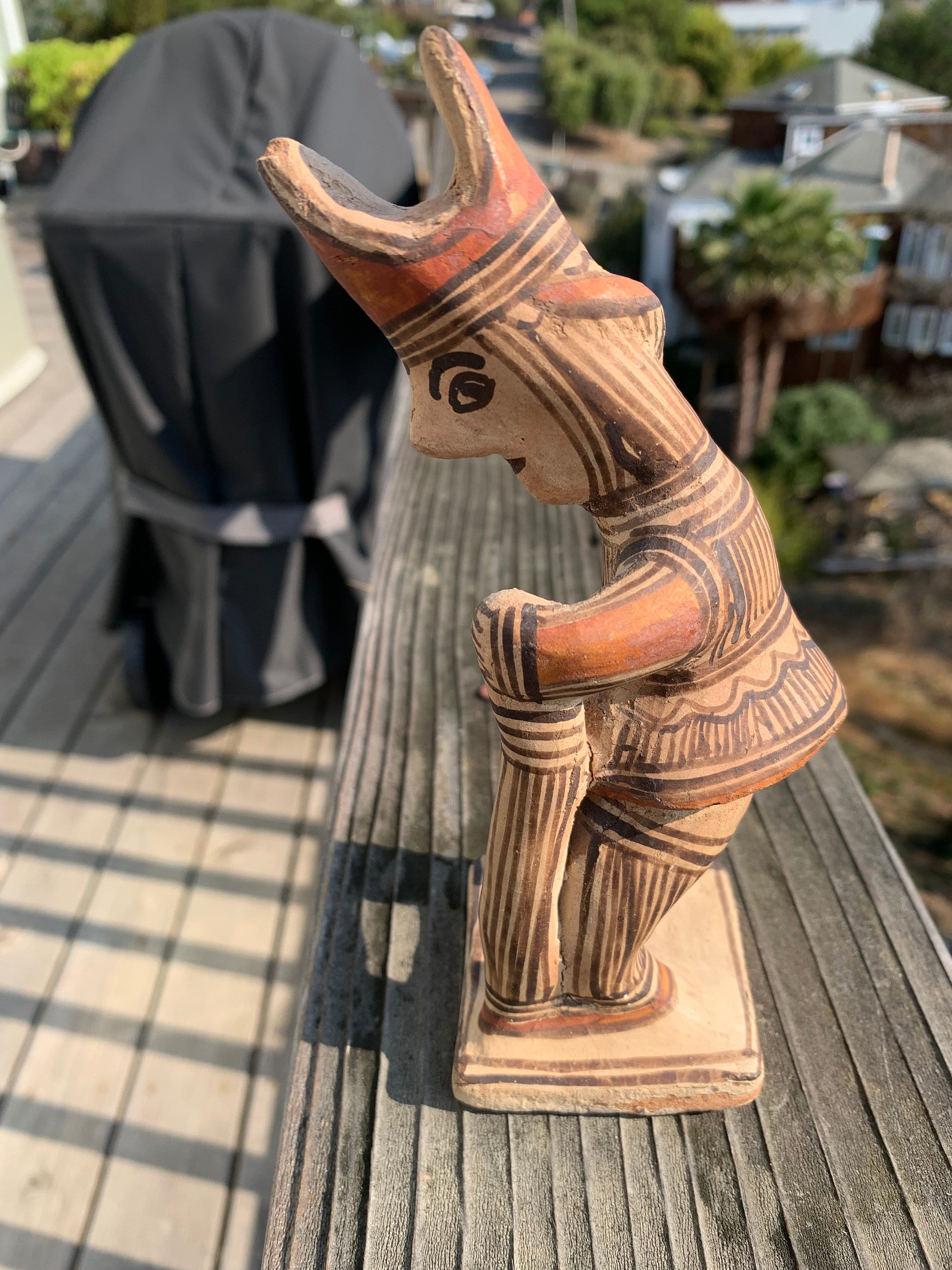 Folk Art Priest Mexican Pottery Figurine Folk Art Pottery Clay Terra ...