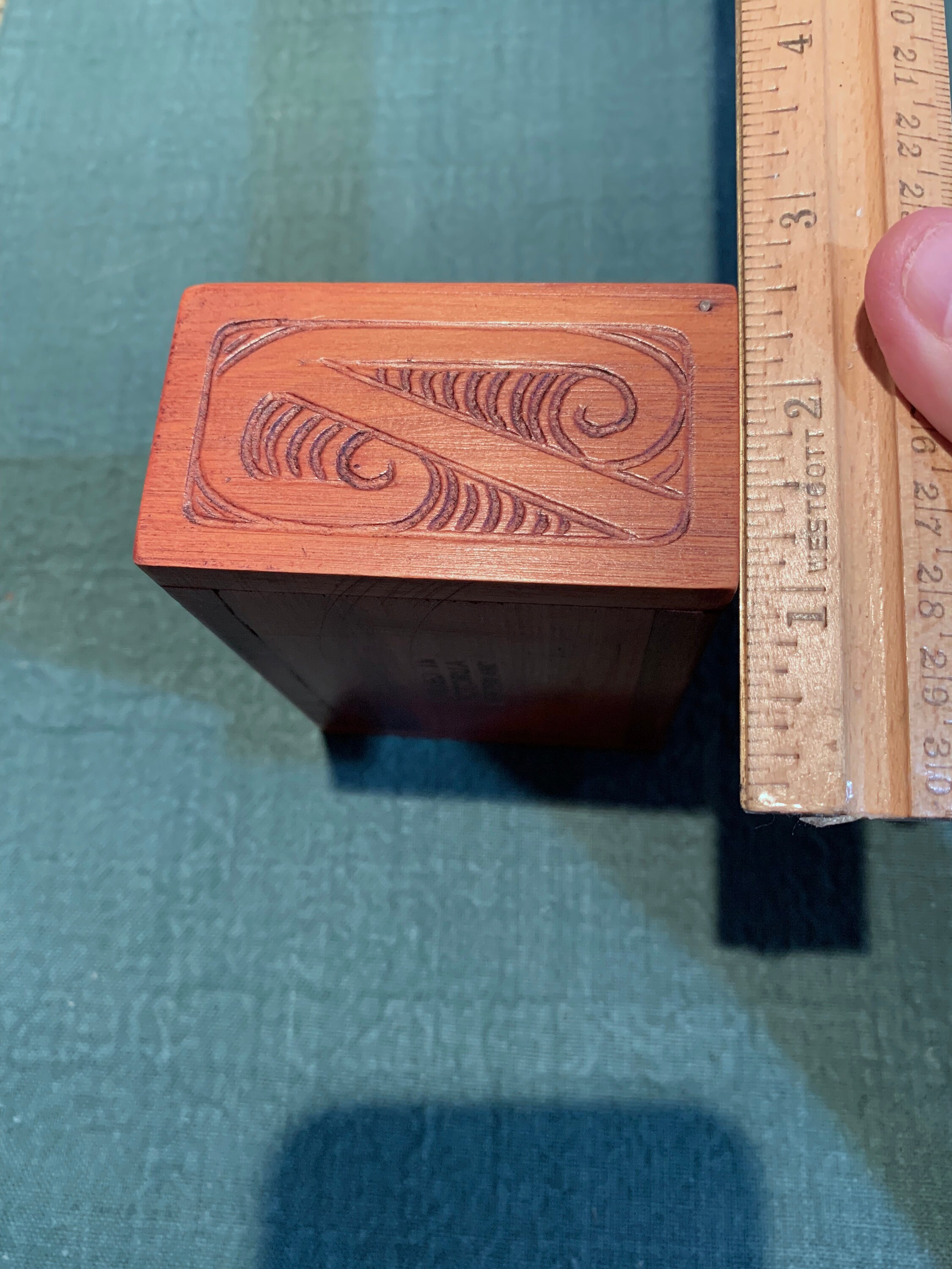 Maori Carved Wood Box Vintage New Zealand Rotorua Box Wooden Box Carved ...