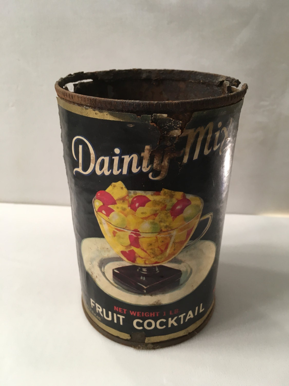 6 Vintage Tin Food Cans Original Advertising Lithograph Paper - Etsy