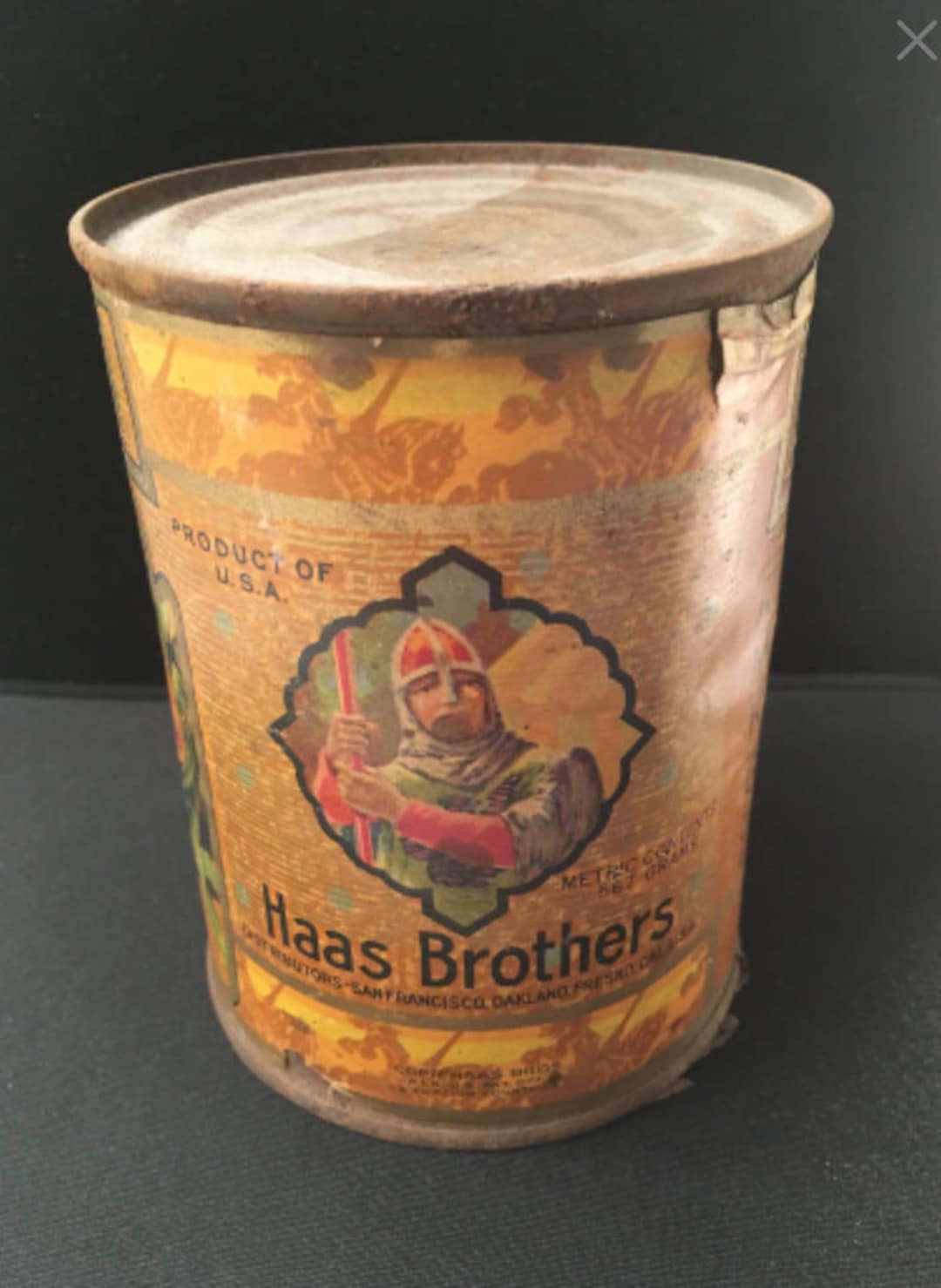 6 Vintage Tin Food Cans Original Advertising Lithograph Paper 6 Vintage ...