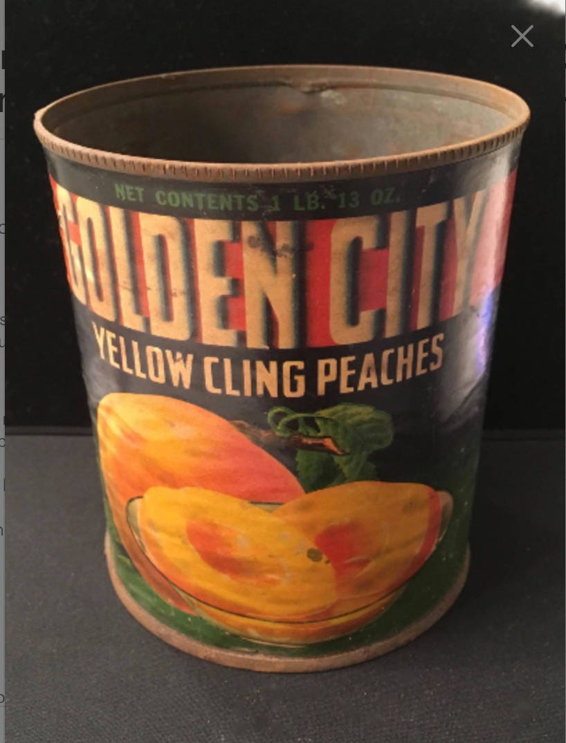 6 Vintage Tin Food Cans Original Advertising Lithograph Paper - Etsy