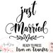 Just Married Iron on Transfer for Denim Jacket Heat Transfer Bride ...