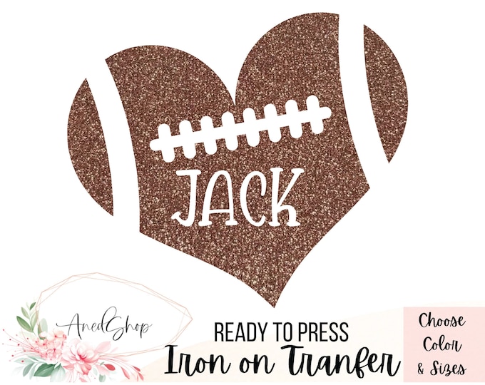 Alabama Football Heat Transfer, Glitter Football, Football Iron On ...