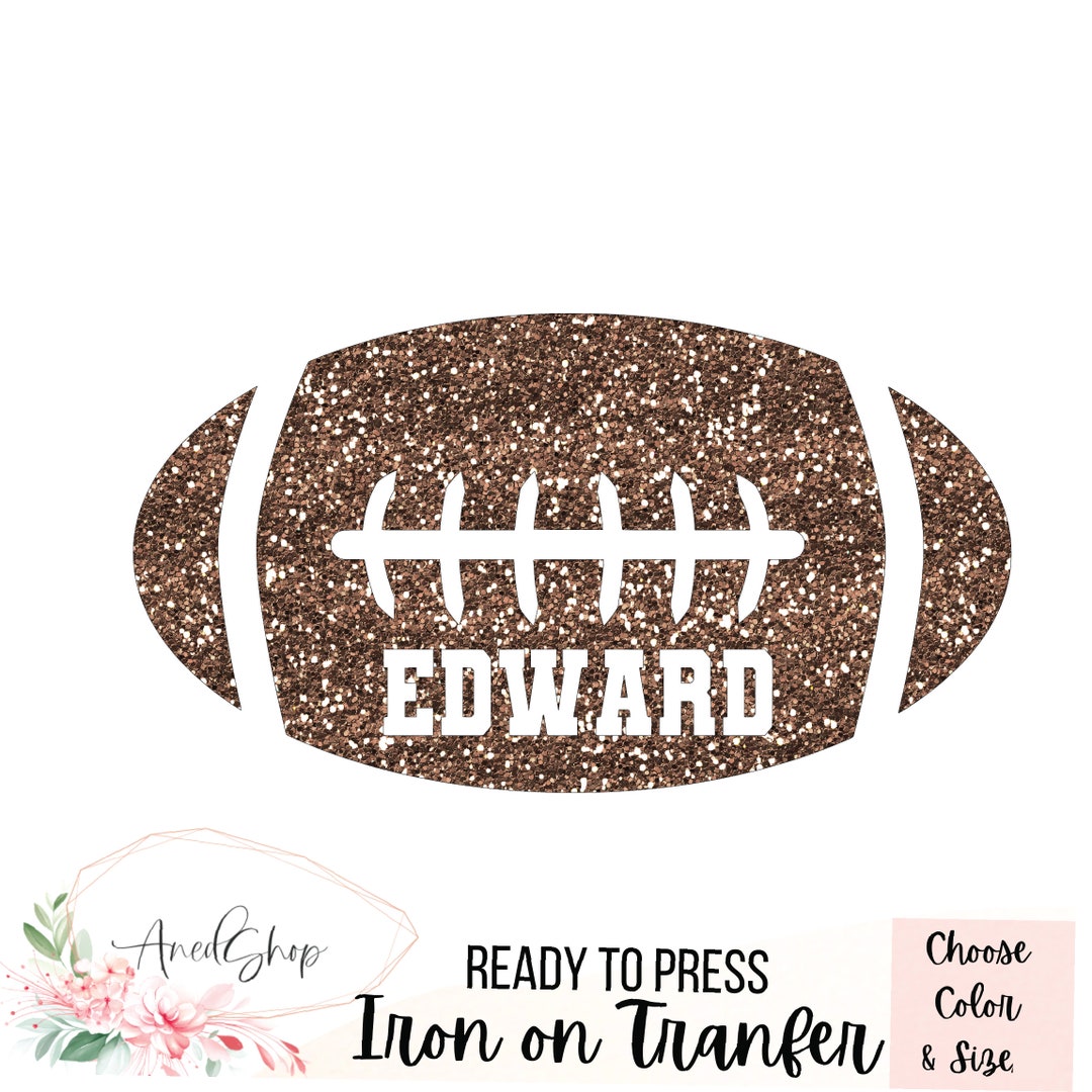 Personalized Football Iron on Transfer Heat Transfer Custom Football ...