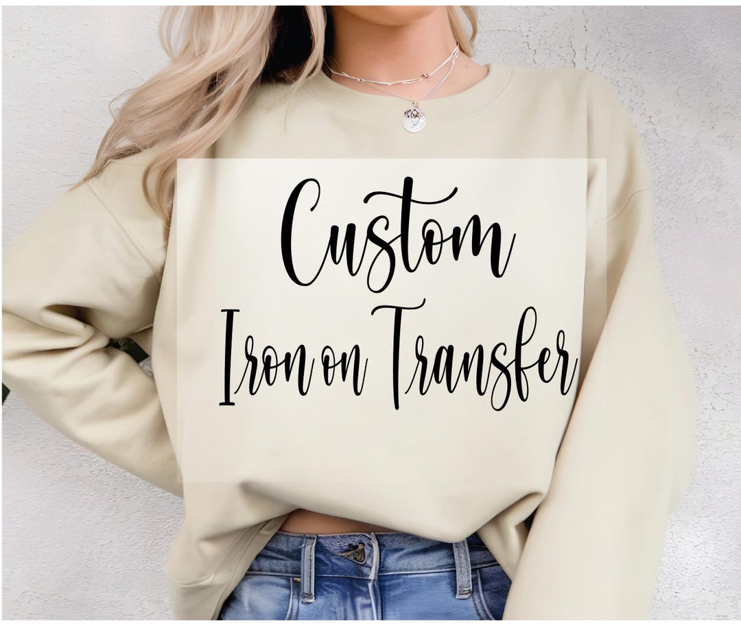 Custom Name Iron-on Decal, Heat Transfer, Ready to Press - Etsy