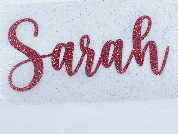 The Name Sarah In Glitter