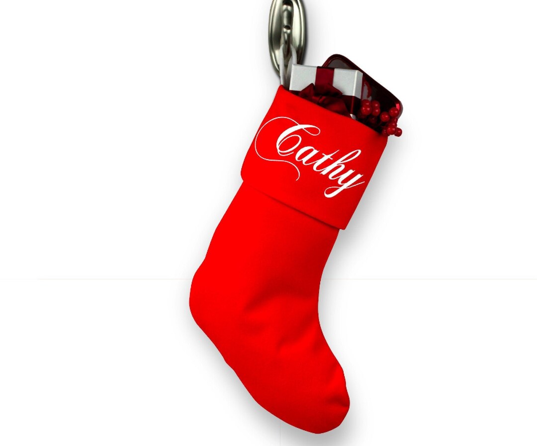 Personalized Christmas Stocking Name Iron on Vinyl Decal - Etsy