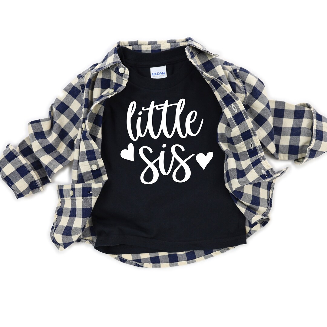 Little Sis Iron On/ Little Sister Announcement, Pregnancy Announcement ...