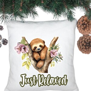 Sloth Iron on Transfer Sloth Heat Transfer, Animal Transfer Iron On ...