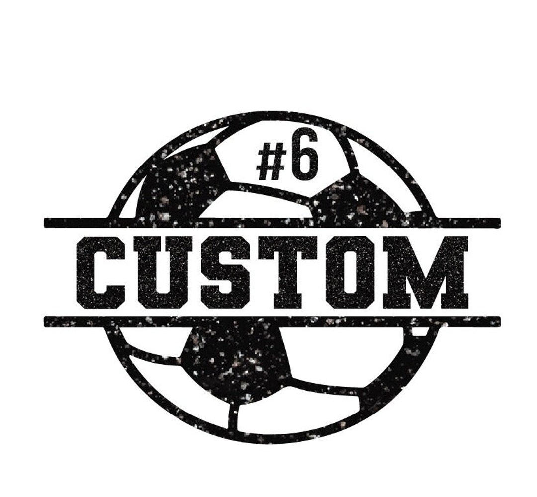 Custom Soccer Ball Name Iron on Transfer Personalized for Soccer Shirt ...