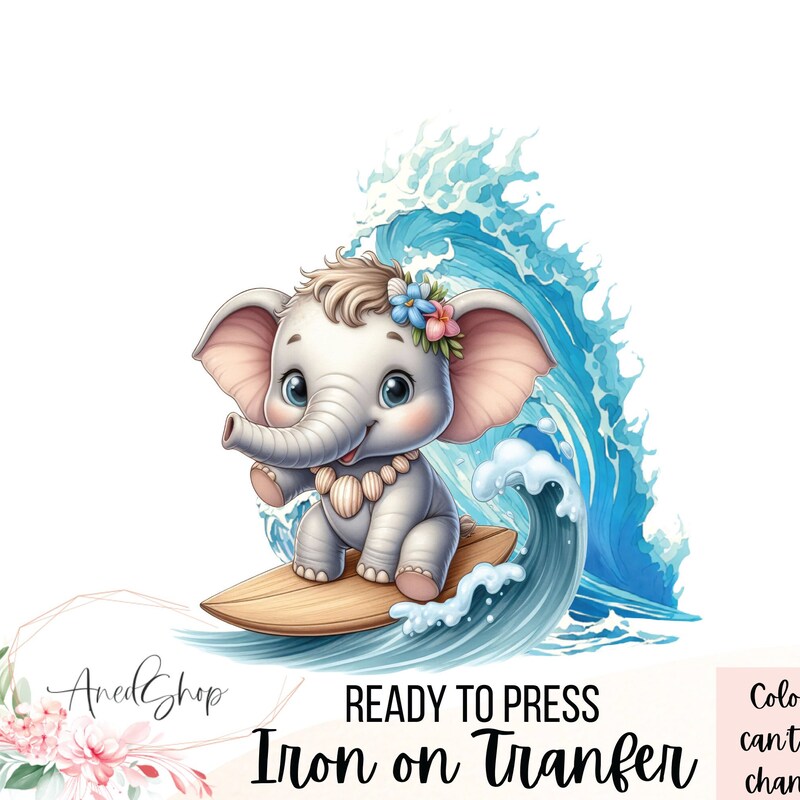 Iron on Transfer Elephant - Etsy
