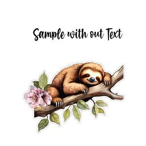 Sloth Iron on Transfer Sloth Heat Transfer, Animal Transfer Iron On ...