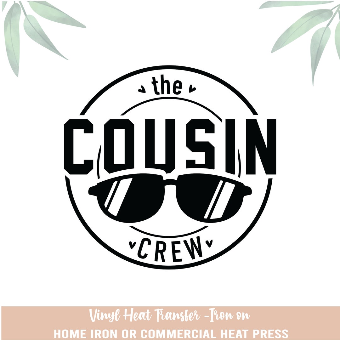 Cousin Crew Iron On/ Letter Iron on / Iron on / Heat Transfer - Etsy