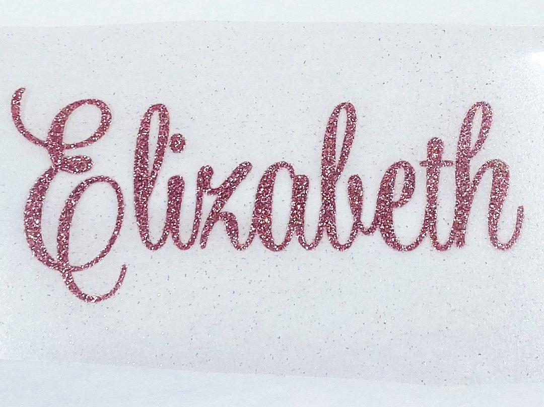 Glitter Name Iron on /name Iron on Transfer/iron on Letters/ Heat ...