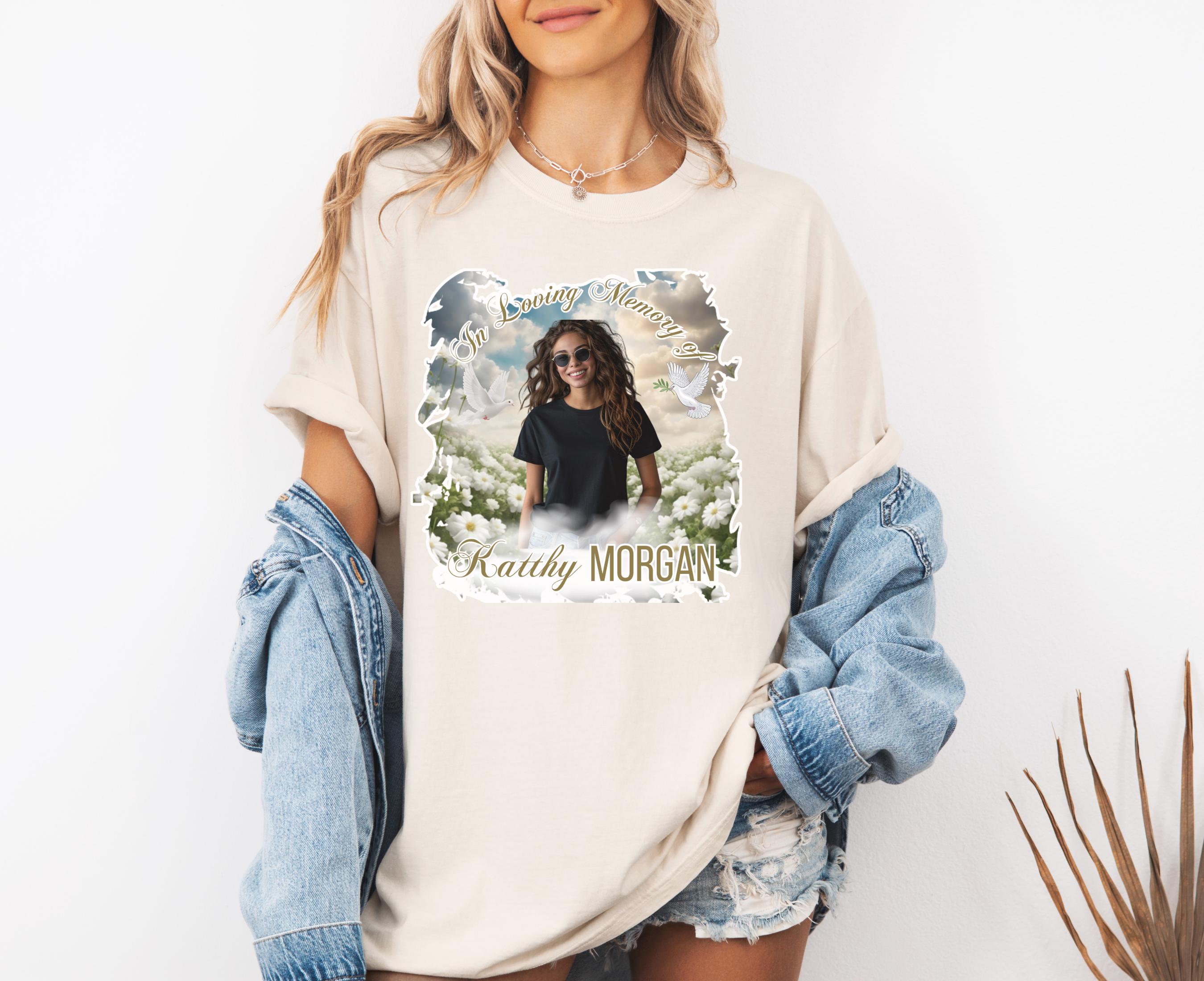 Personalized Memorial Photo Iron-on Transfer, in Loving Memory Shirt - Etsy