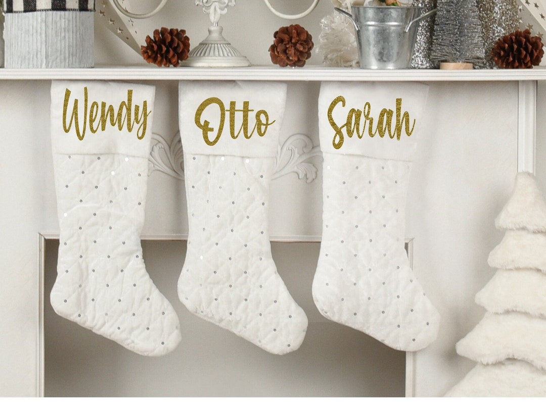 Christmas Stocking Iron on Name for Christmas Stocking Personalized ...