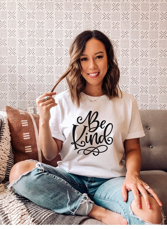 Be Kind Iron on Decal/ Kindness Iron on for Shirt Image - Etsy