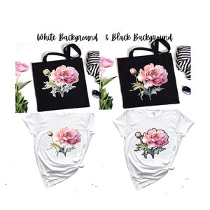 Flower Iron on Transfer Hibiscus Flowers Iron on Vinyl Heat Transfer ...