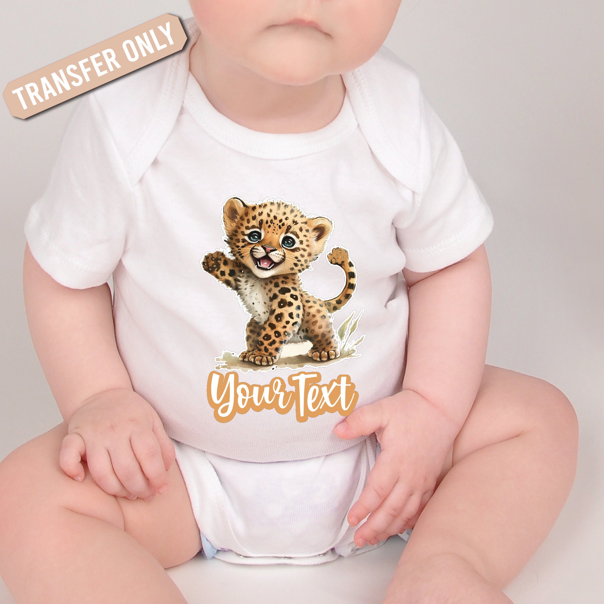 Leopard Iron-on Transfer: Custom Animal Design, Ready to Press - Etsy