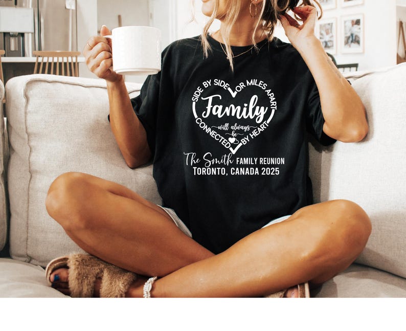Family Reunion Heart Design Iron-on Transfer - Etsy