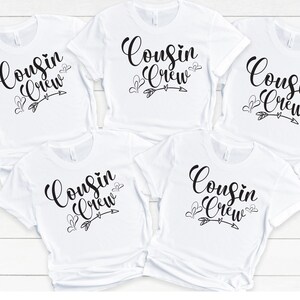 Cousin Crew Iron on Cousin Shirt Heat Transfer Family Reunion Matching ...