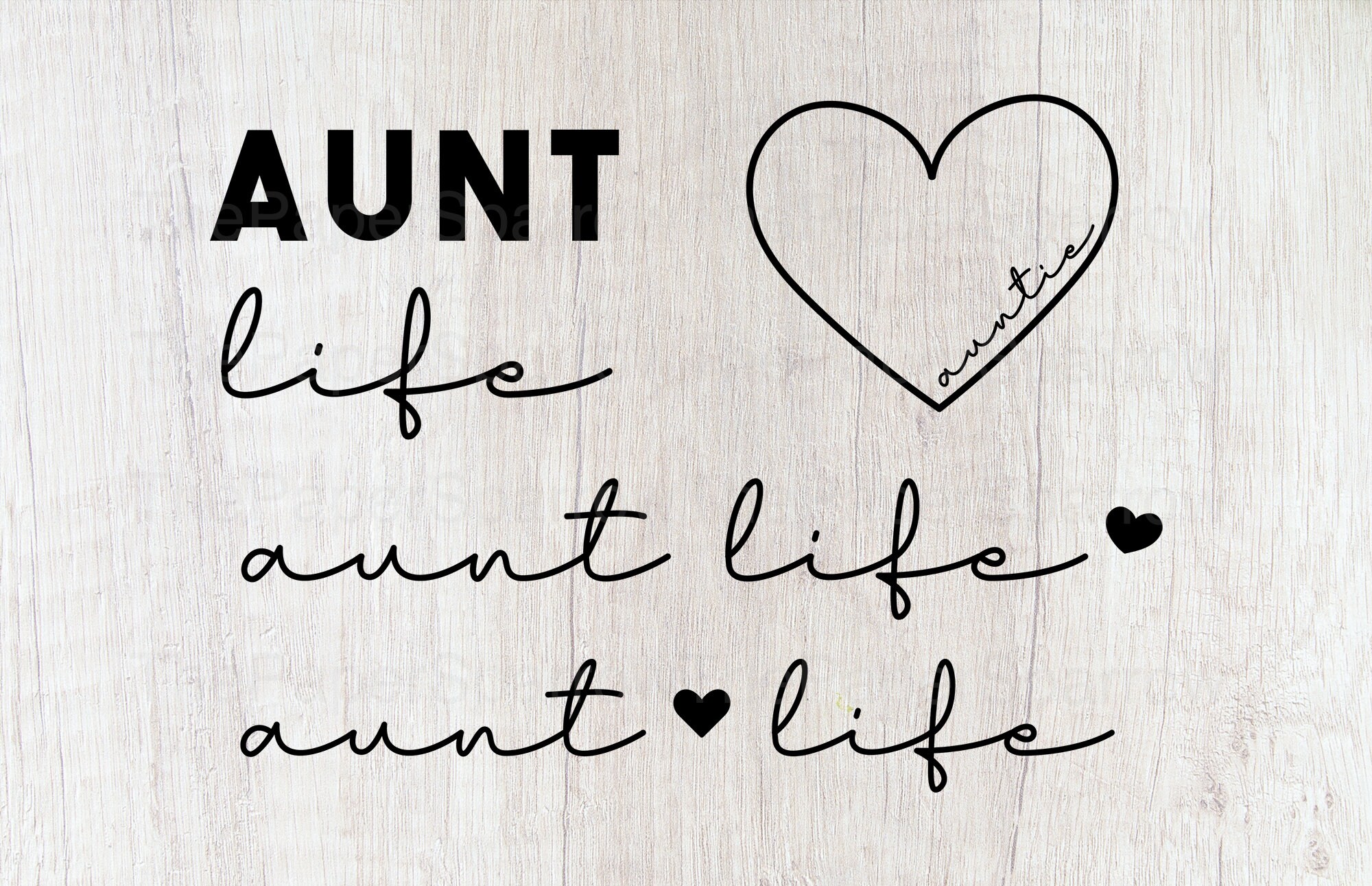 Aunt Life Svg Cut File for Cricut or Silhouette - Etsy