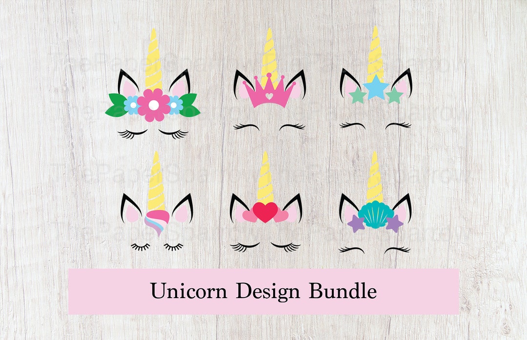 Unicorn Svg Bundle Cut File Designs for Cricut and Silhouette Cutting ...