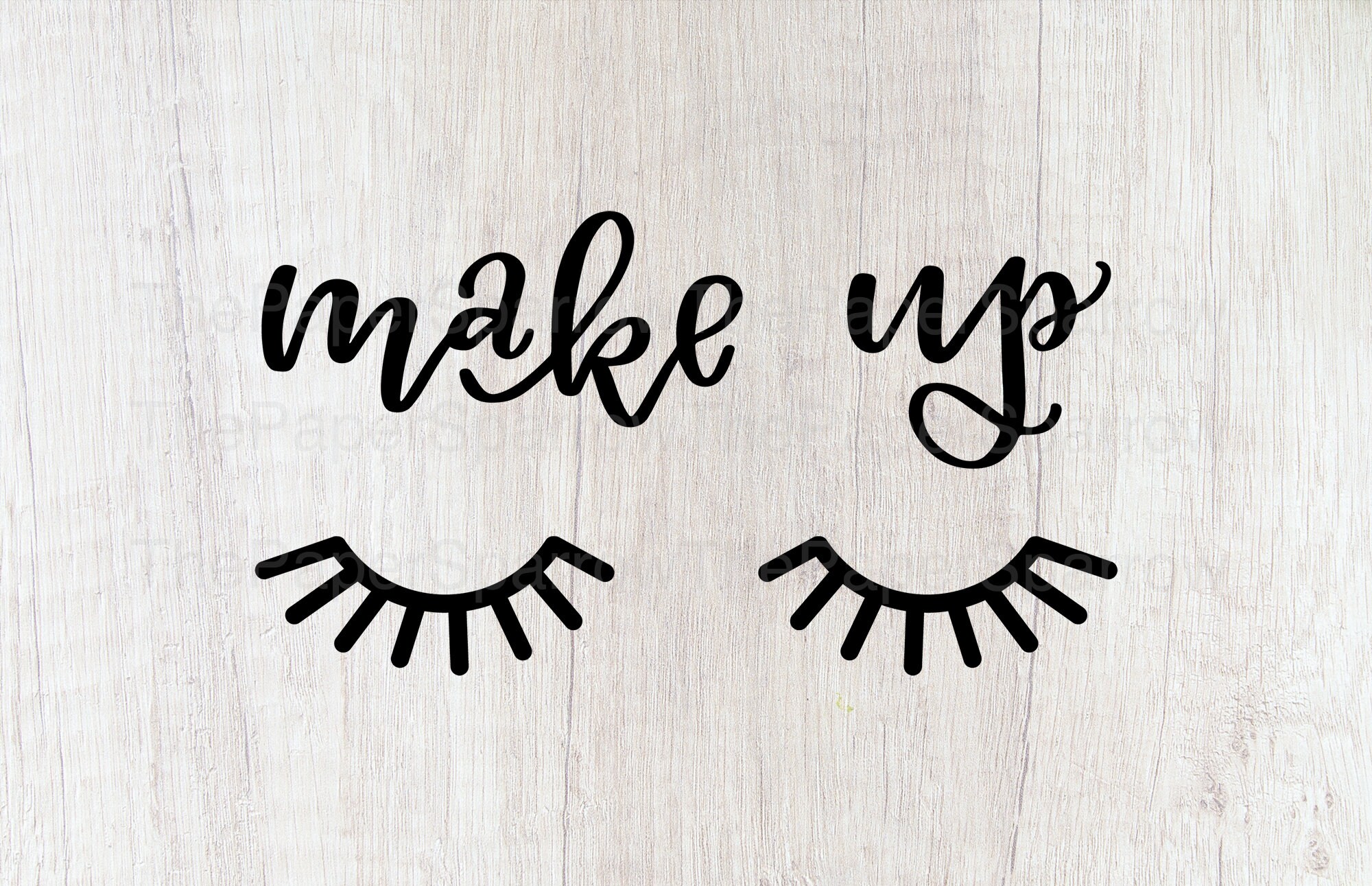 Make up Eyelashes Svg Cut File for Cricut or Silhouette - Etsy