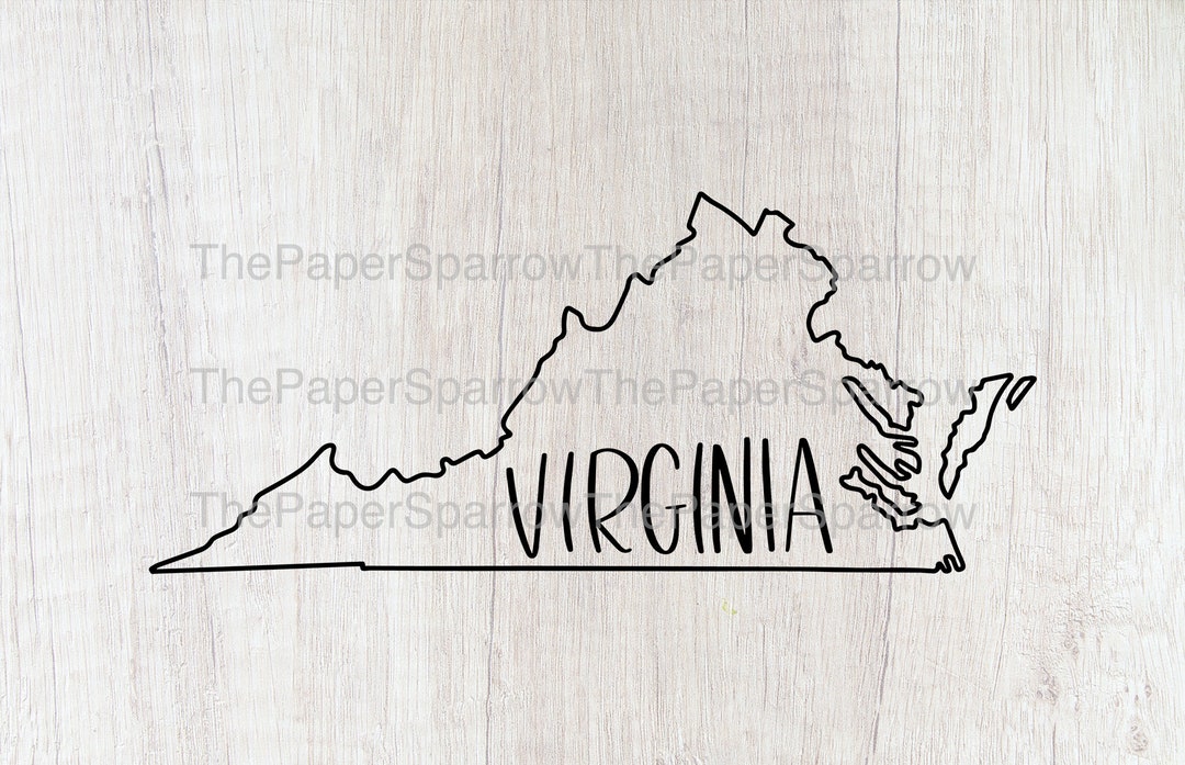 Virginia Svg Cut File for Cricut or Silhouette - Etsy
