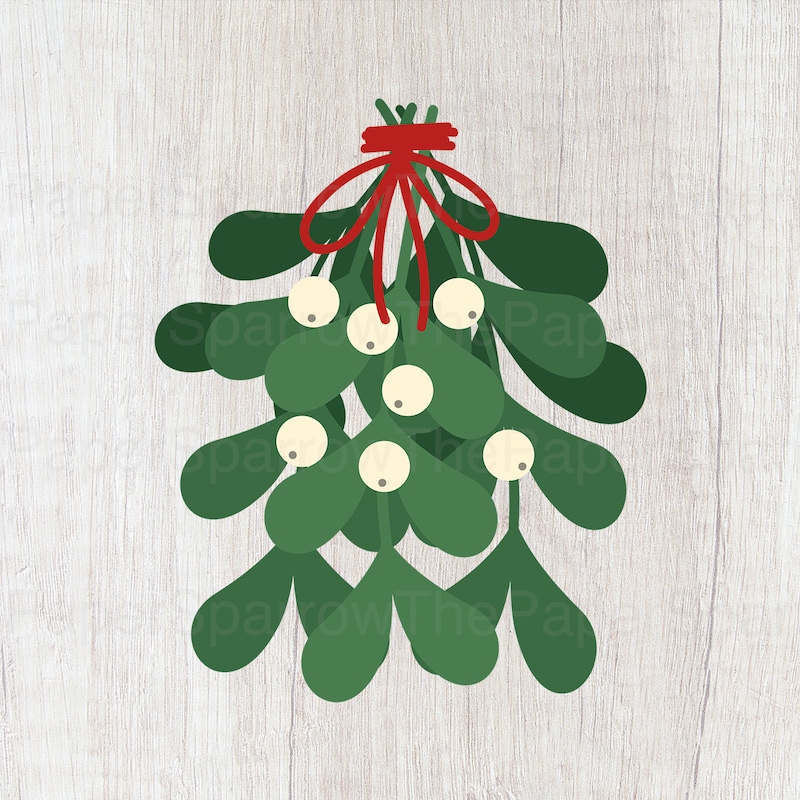 Mistletoe Svg - Etsy
