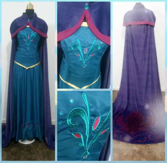 Princess Elsa Coronation Dress Embroidery Pattern Design - Etsy