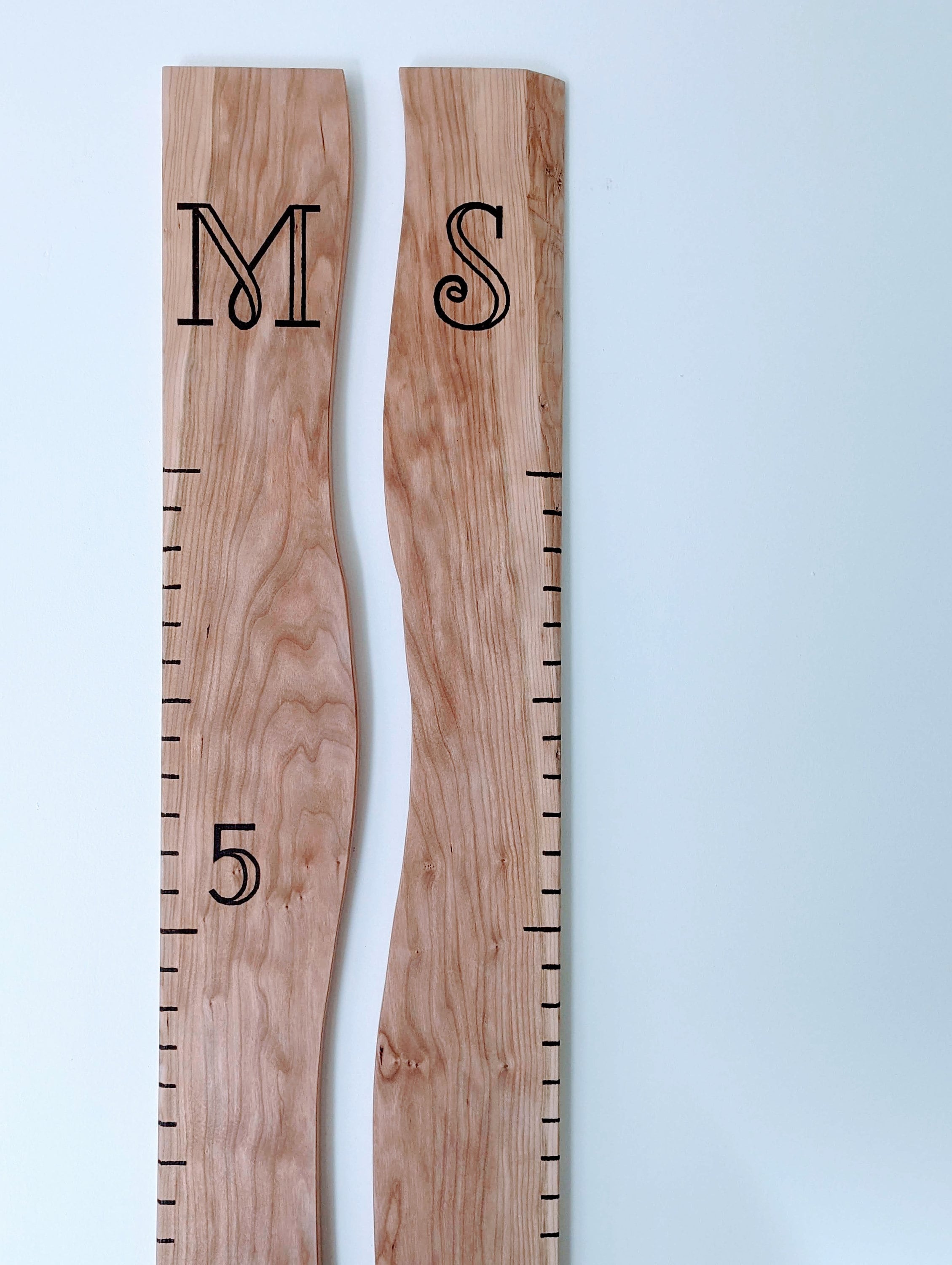 Handcrafted Siblings Growth Chart Ruler Personalized Twins - Etsy