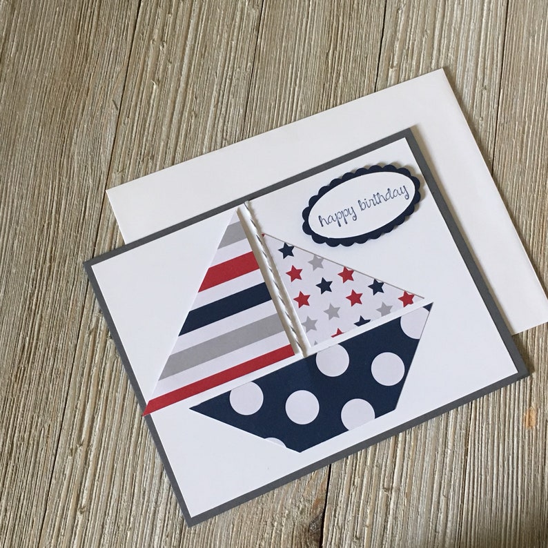 Happy Birthday Cards / Nautical Cards Handmade Greeting - Etsy