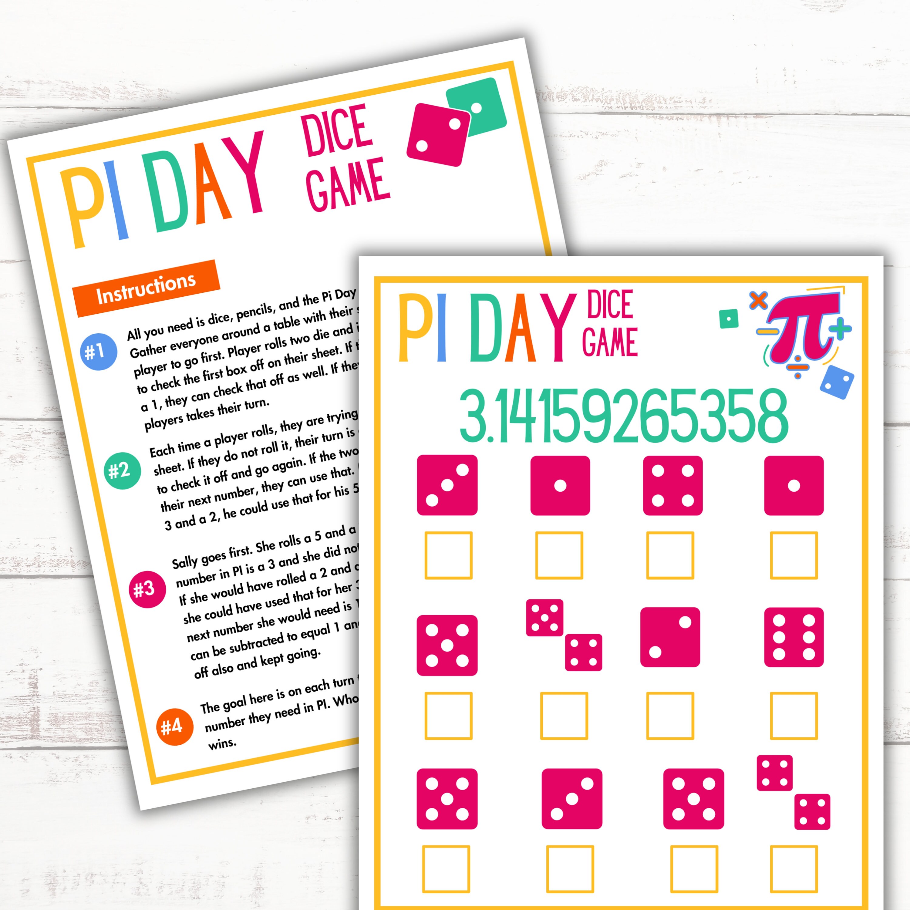 Pi Day Game Set | Pi Day Activities | Pi Day for Classrooms | Pi Day ...