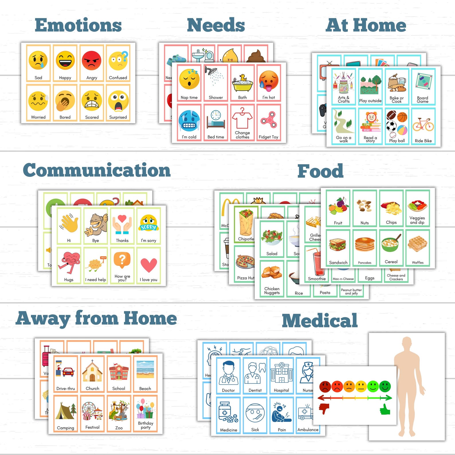 Communication Cards | Autism Communication | 136 Printable Autism ...