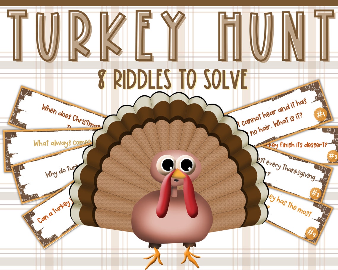 Thanksgiving Scavenger Hunt Turkey Scavenger Kids - Etsy